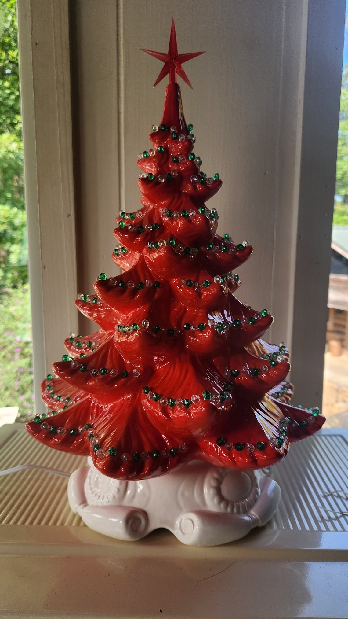 Atlantic A64 Red Ceramic Tree - Etsy