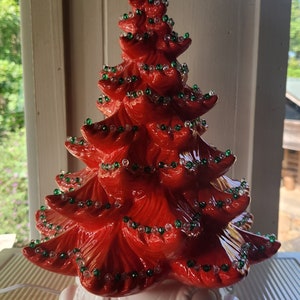 Atlantic A64 Red Ceramic Tree - Etsy