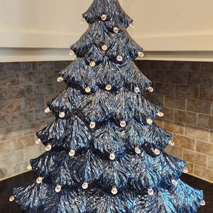 XL Nowell Ceramic Christmas Mantel Tree With Mother of Pearl - Etsy