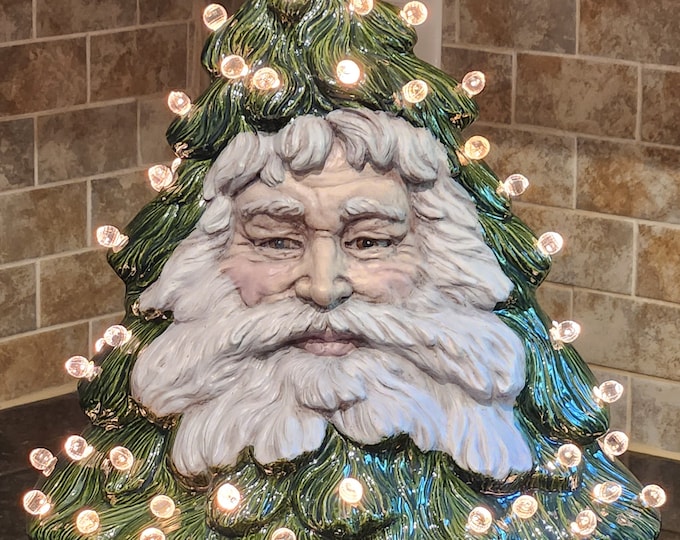 Ceramichrome Santa Face Ceramic Tree - Etsy