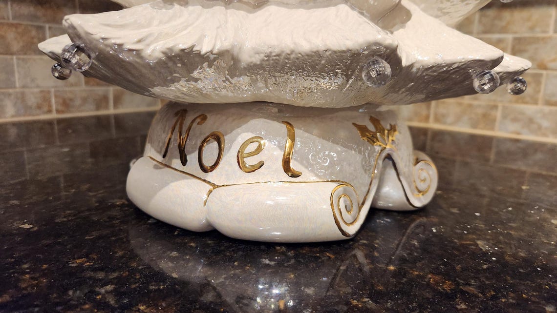 Large Gare #777 Ceramic Tree With Mother of Pearl and 22k Gold - Etsy