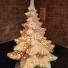 XL Nowell Ceramic Christmas Mantel Tree With Mother of Pearl - Etsy