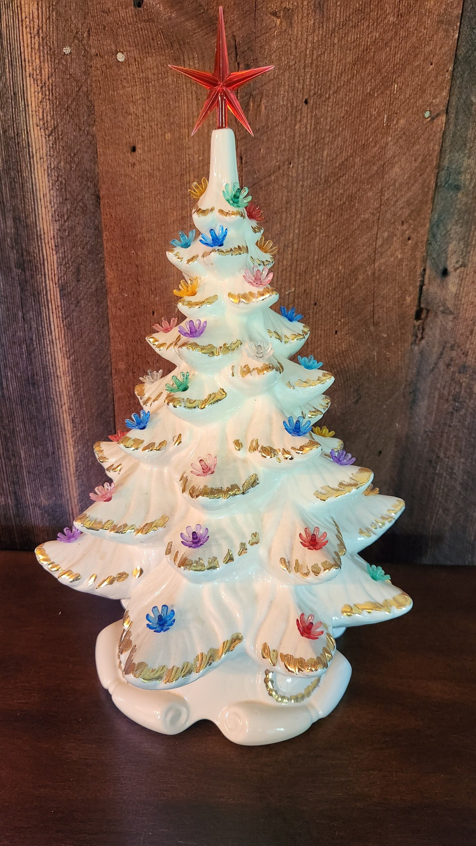 Atlantic A64 White and Gold Ceramic Tree - Etsy
