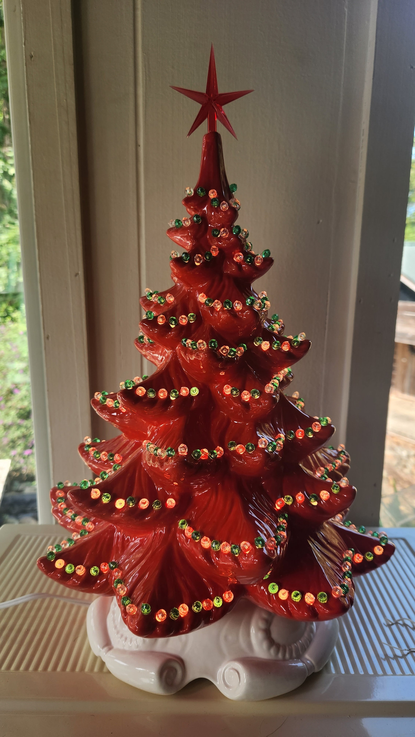 Atlantic A64 Red Ceramic Tree - Etsy