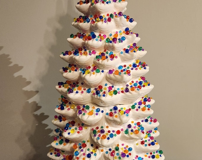 Atlantic "confetti" Barrel Ceramic Tree - Etsy