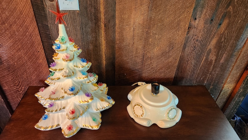 Atlantic A64 White and Gold Ceramic Tree - Etsy