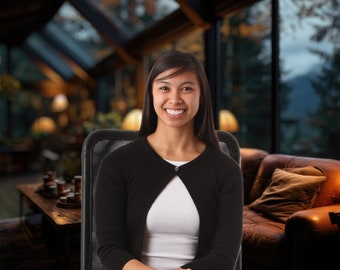 Modern Log Cabin Virtual Background for Microsoft Teams Zoom Webex ...