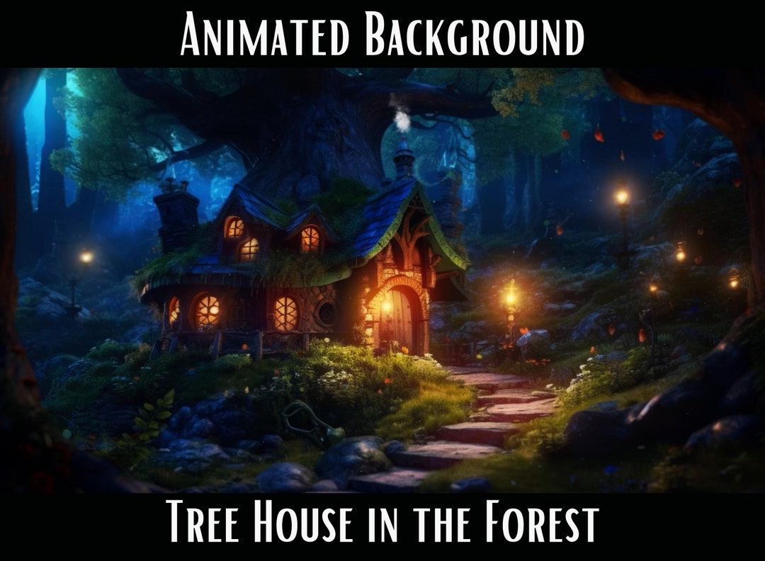ANIMATED VIDEO Tree House in the Forest Lovely Tree House With Fairy ...