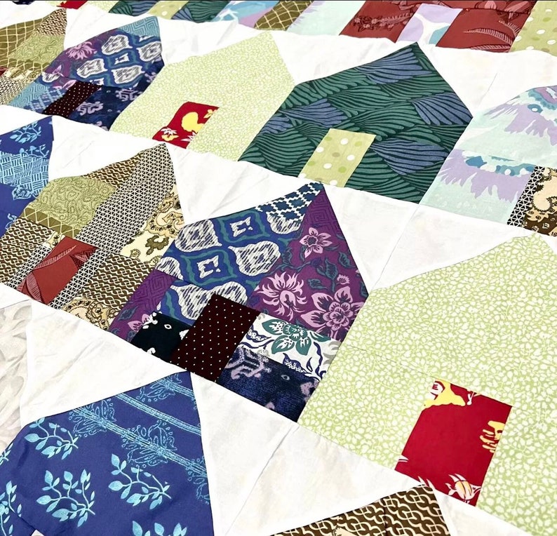 House Patton Handmade Patchwork Quilt Top/topper 86x86 - Etsy