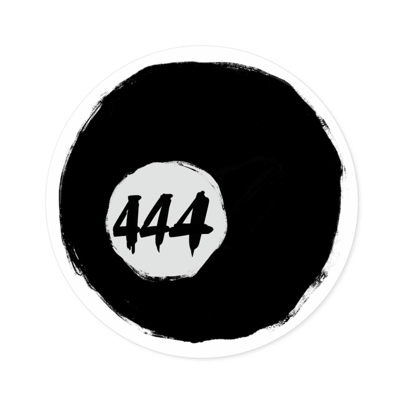 444 Angel Number 8 Ball Sticker - Etsy