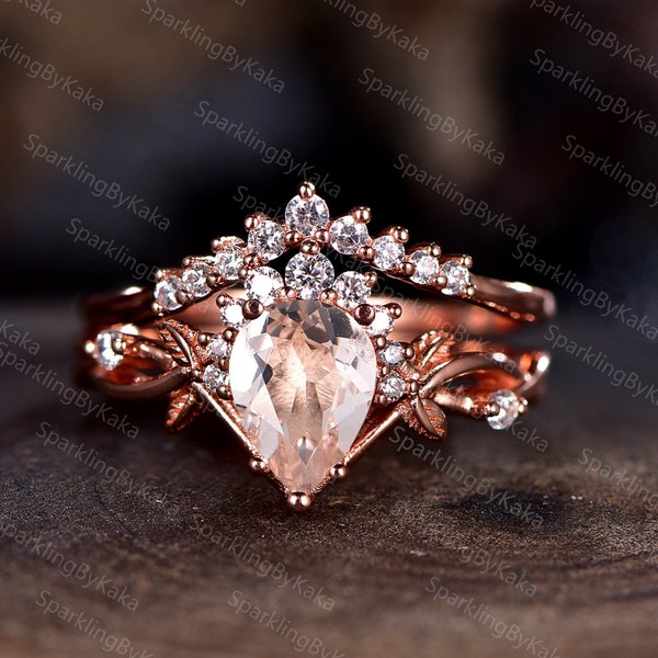 Rose Gold Morganite Ring - Etsy