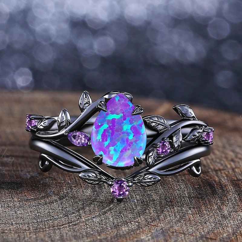 Lavender Opal Vintage Ring - Etsy
