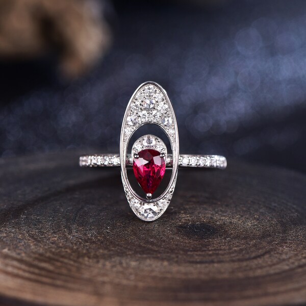 Raw Ruby Ring - Etsy