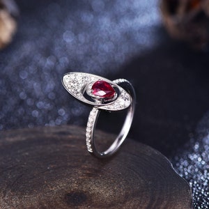 Radiant Ruby Ring in Gold, Raw Ruby Ring in Gold, Natural Ruby Ring ...