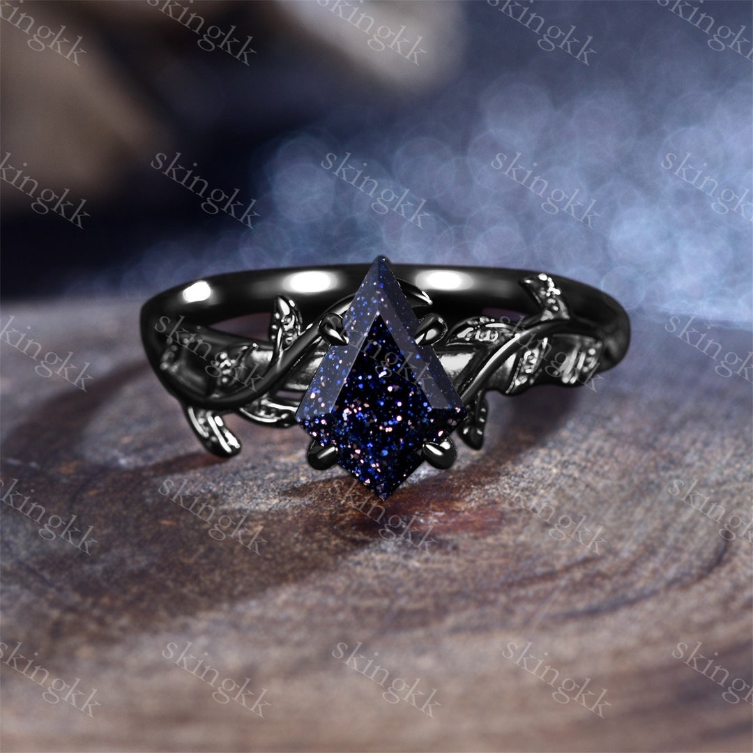 Orion Nebula Ring,matching Promise Rings for Couples,kite Gemstone,blue ...