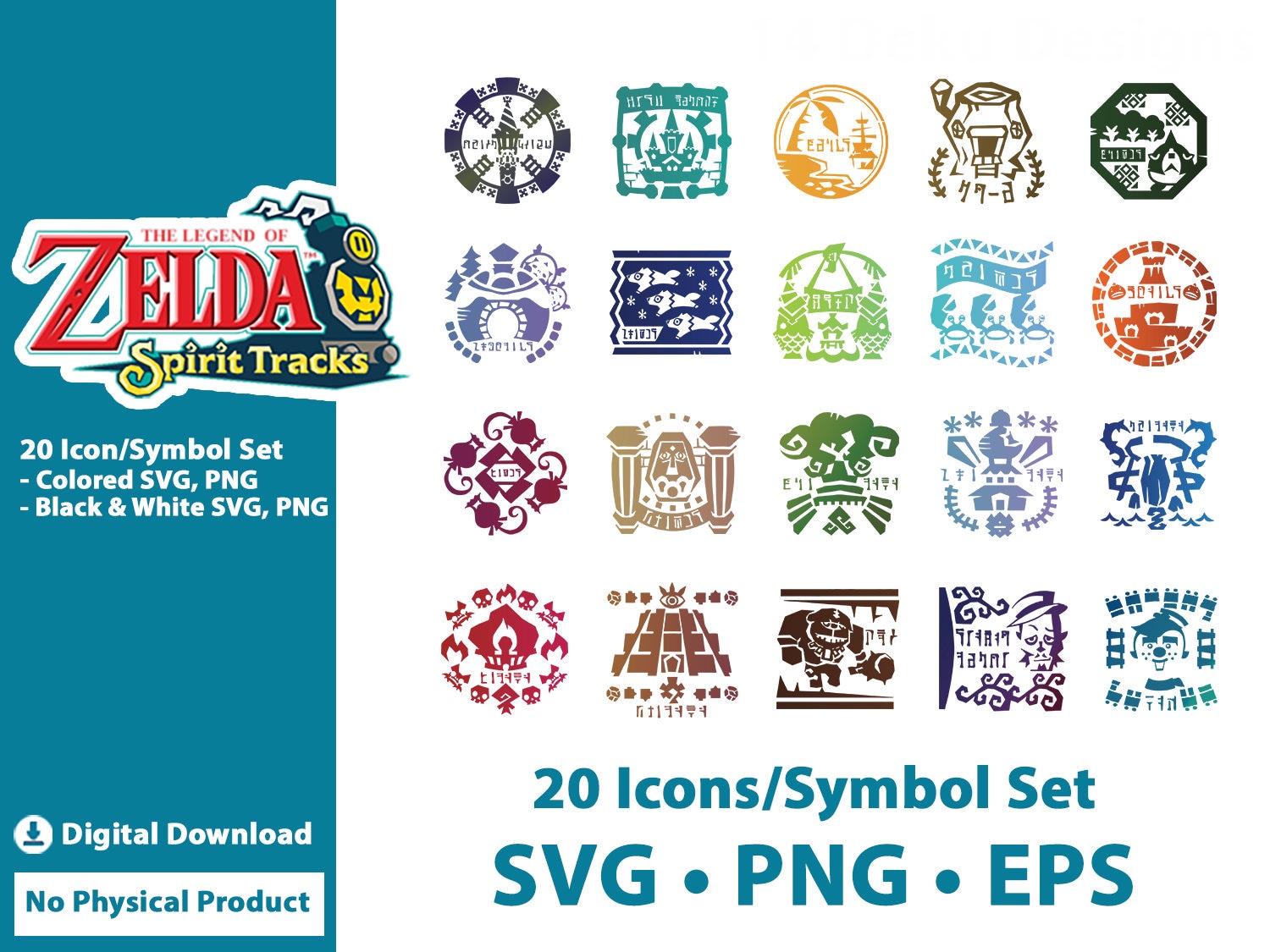Legend of Zelda Svg Icons Symbols Stamps Zelda Icons Zelda - Etsy