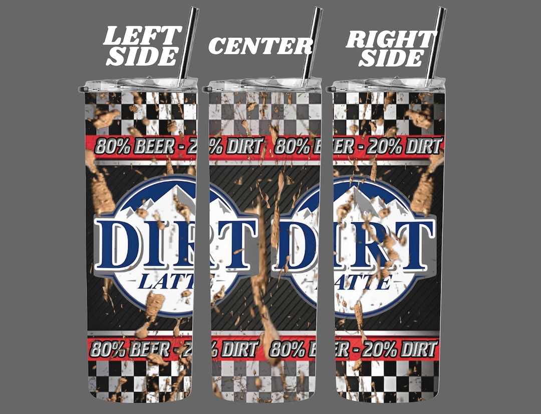 Dirt Latte Racing Tumbler 20oz - Etsy