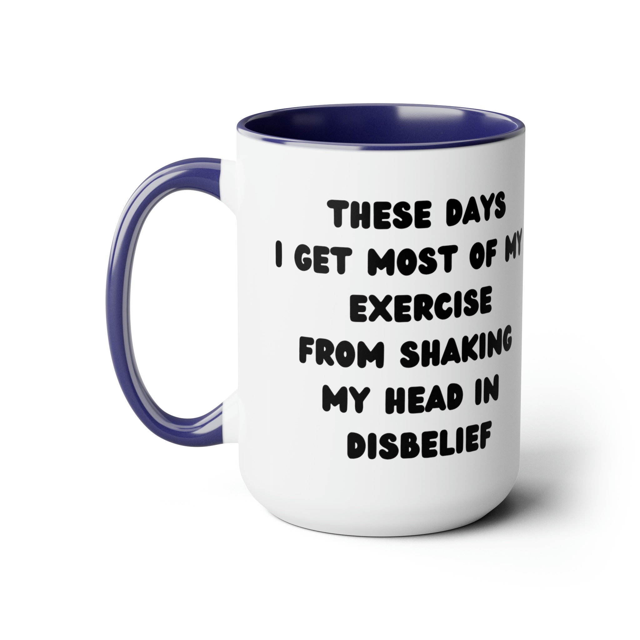 Most of My Exercise, Sarcastic Mug, Funny Coffee Mug, Mugs With Sayings ...