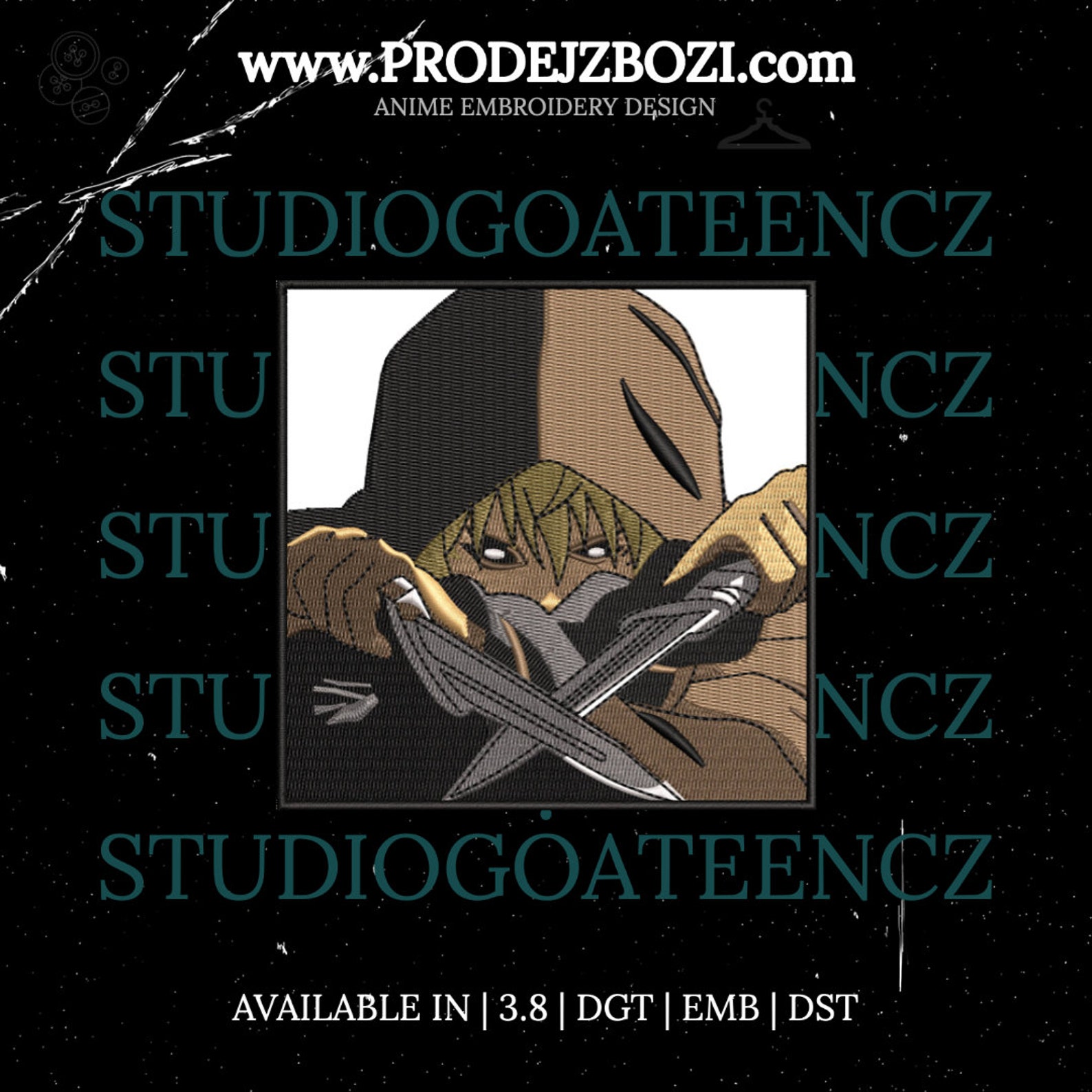 THORFINN - Anime Embroidery Design - Etsy