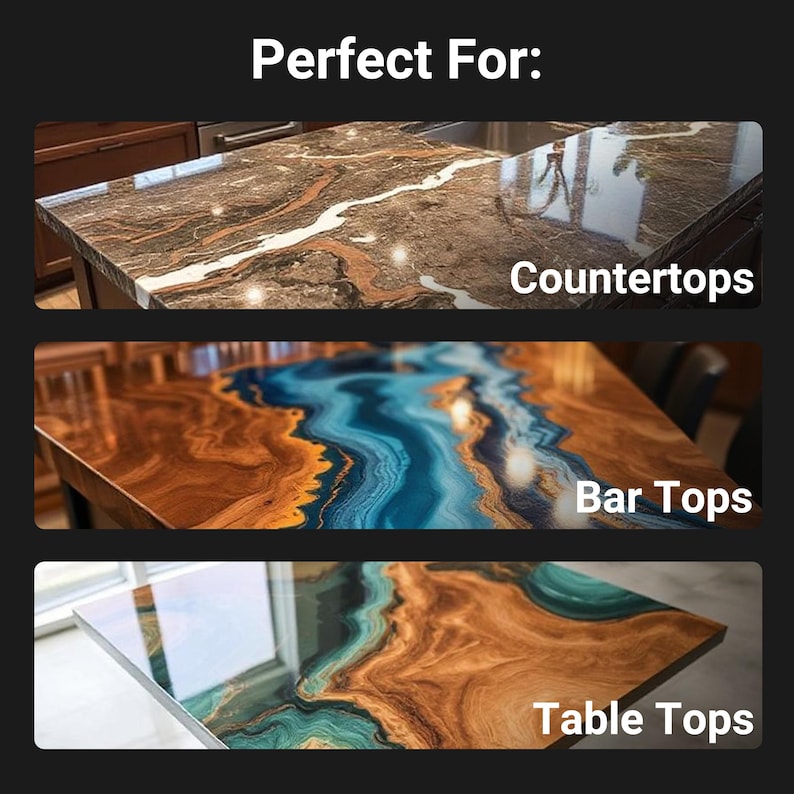 Countertop Epoxy Resin Kit Food Safe Heat Resistant Resin for ...