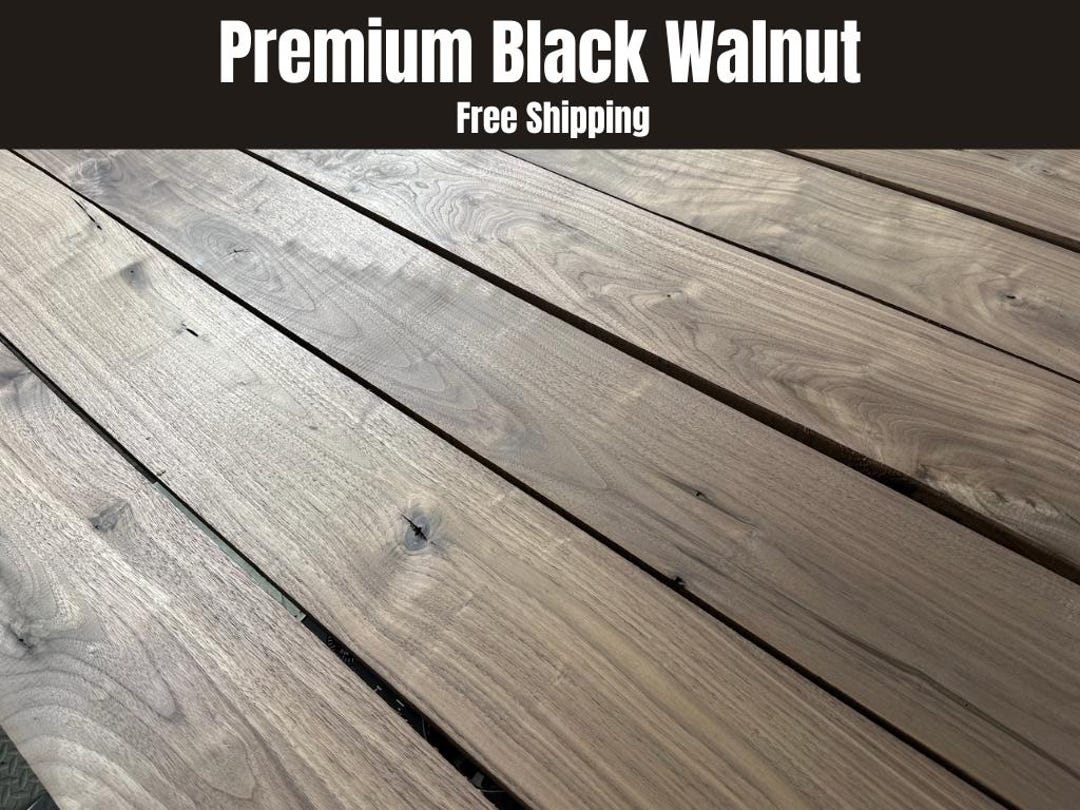 4/4 Premium Black Walnut Lumber Board Walnut Wood Plank Walnut Board ...