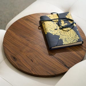 Wooden Side Table Sofa Tray Storage Solution Apartment Decor Living ...