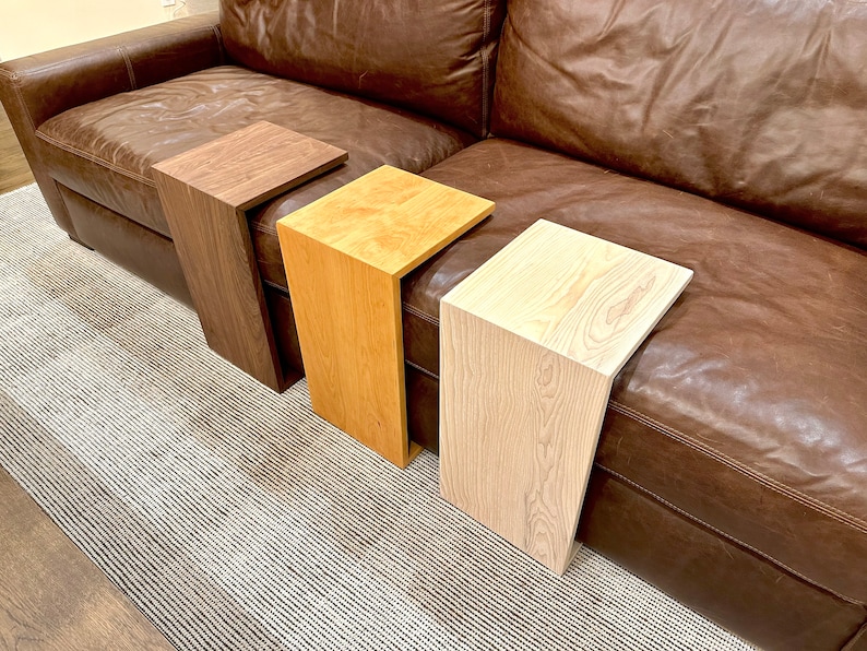 Sofa C Table for Sofa Couch C Table for Couch Wood Sofa Side Table Wood Couch Side Table Small ...