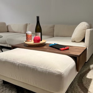 Modern Over Ottoman Tray Table Wooden Ottoman Coffee Table Top Overlay ...