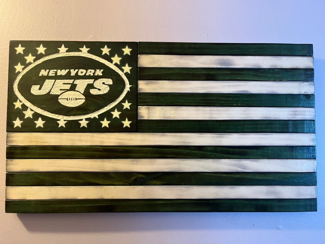 NY Jets Tailgate American Flag - Etsy
