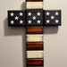 American Flag Styled Cross (horizontal Union) - Etsy