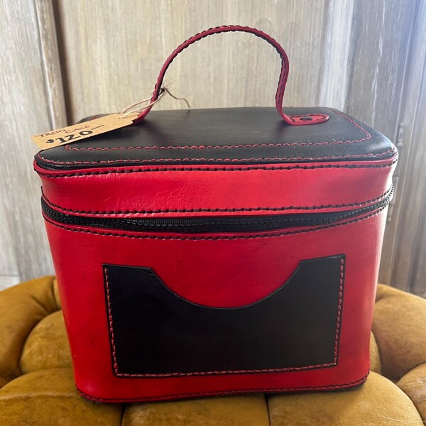 Leather Train Case - Etsy