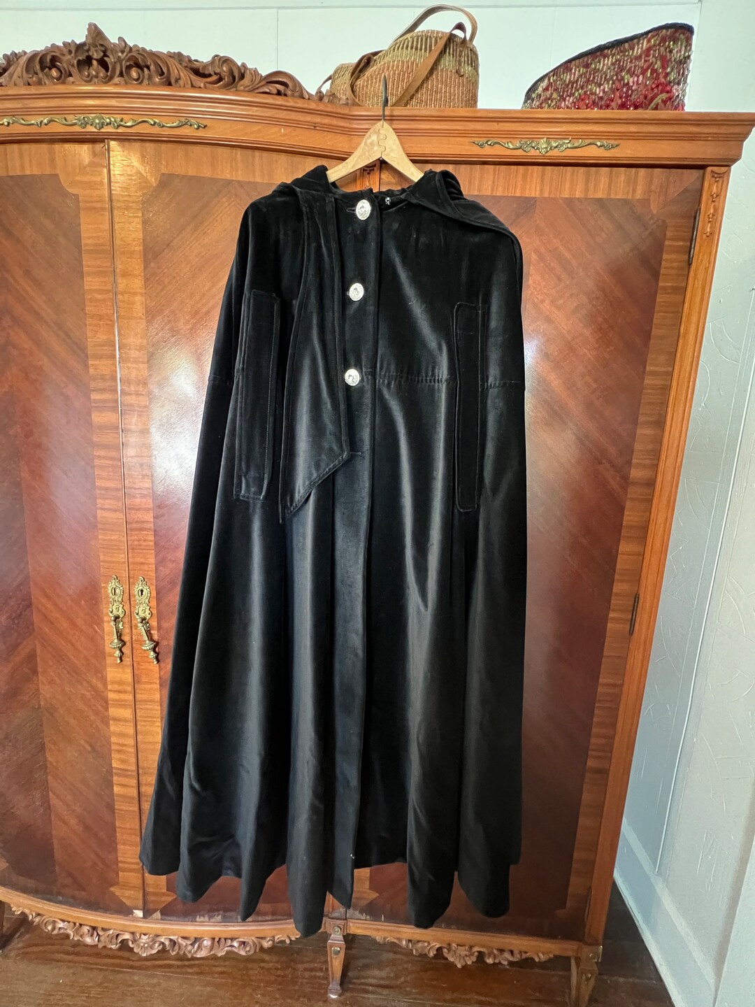 Vintage Velvet Cape - Etsy