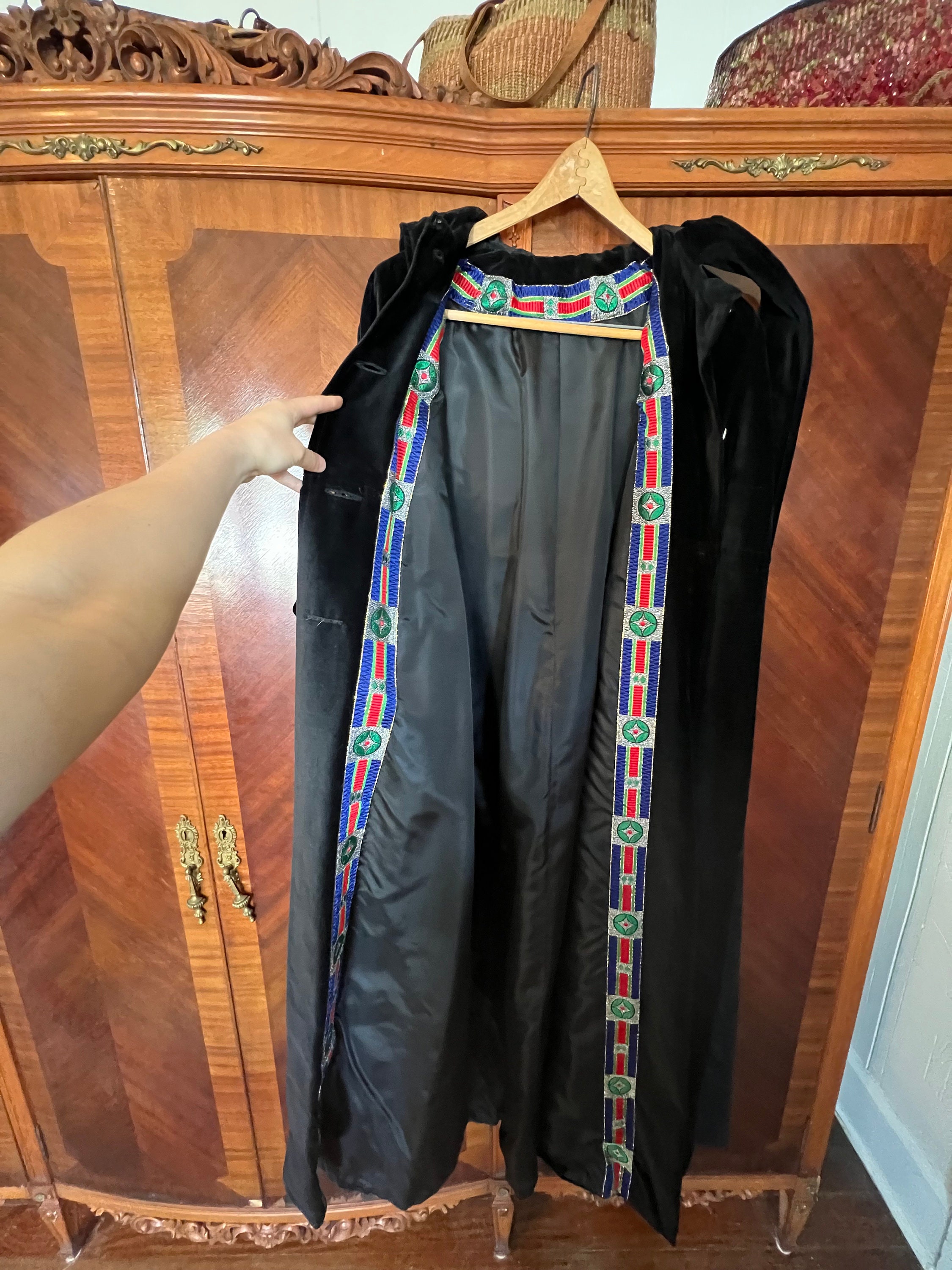 Vintage Velvet Cape - Etsy