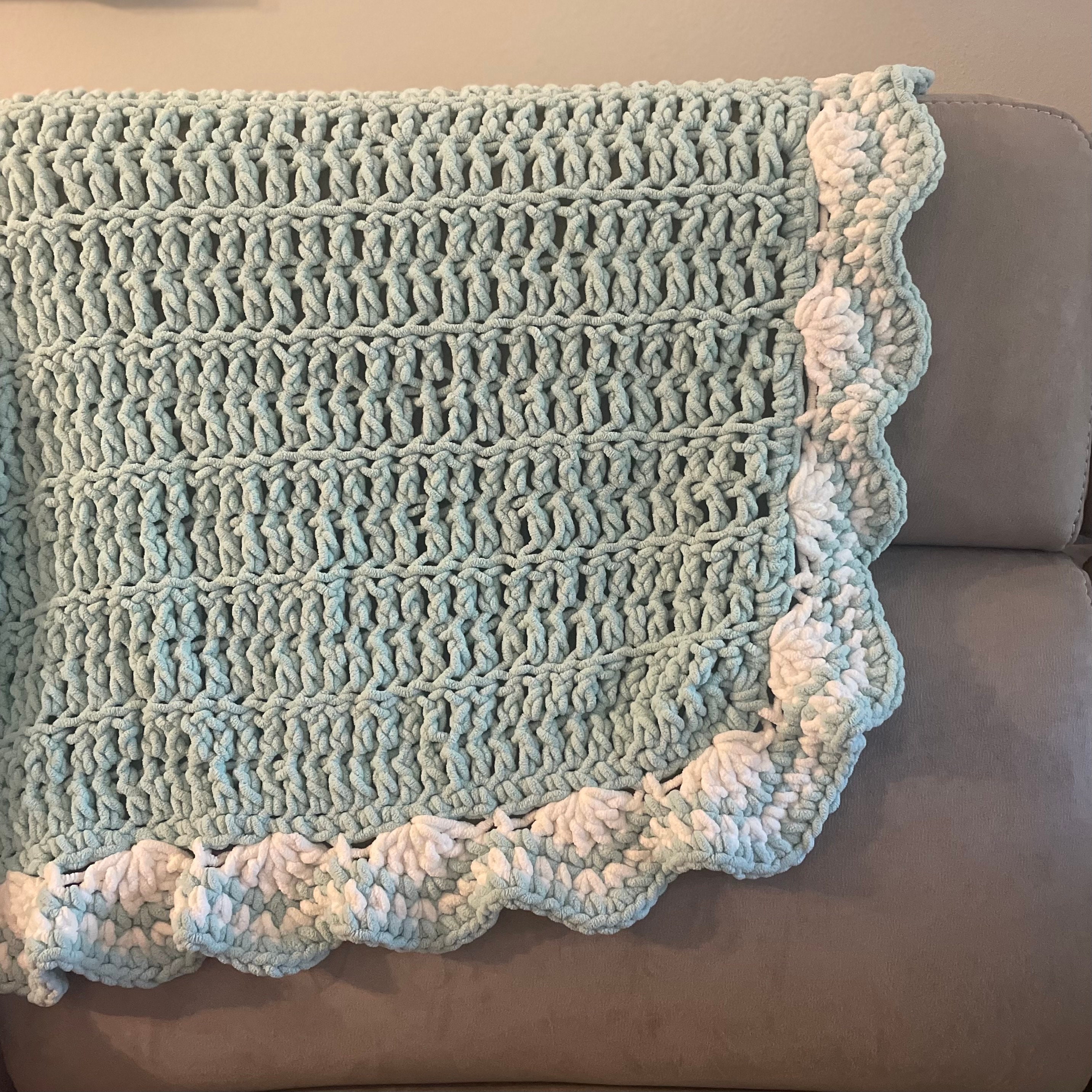 Easy Crochet Blanket - Beginner Crochet Pattern - Etsy