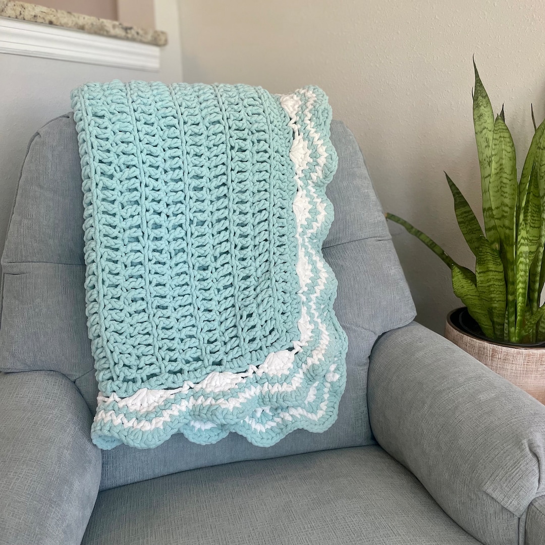 Easy Crochet Blanket - Beginner Crochet Pattern - Etsy