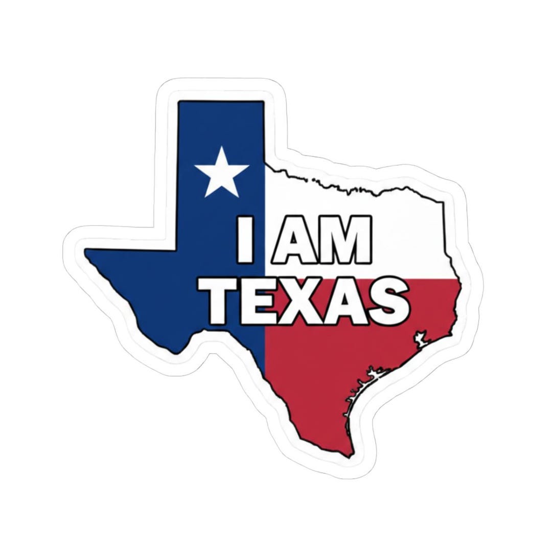 I AM TEXAS - Sticker - Etsy