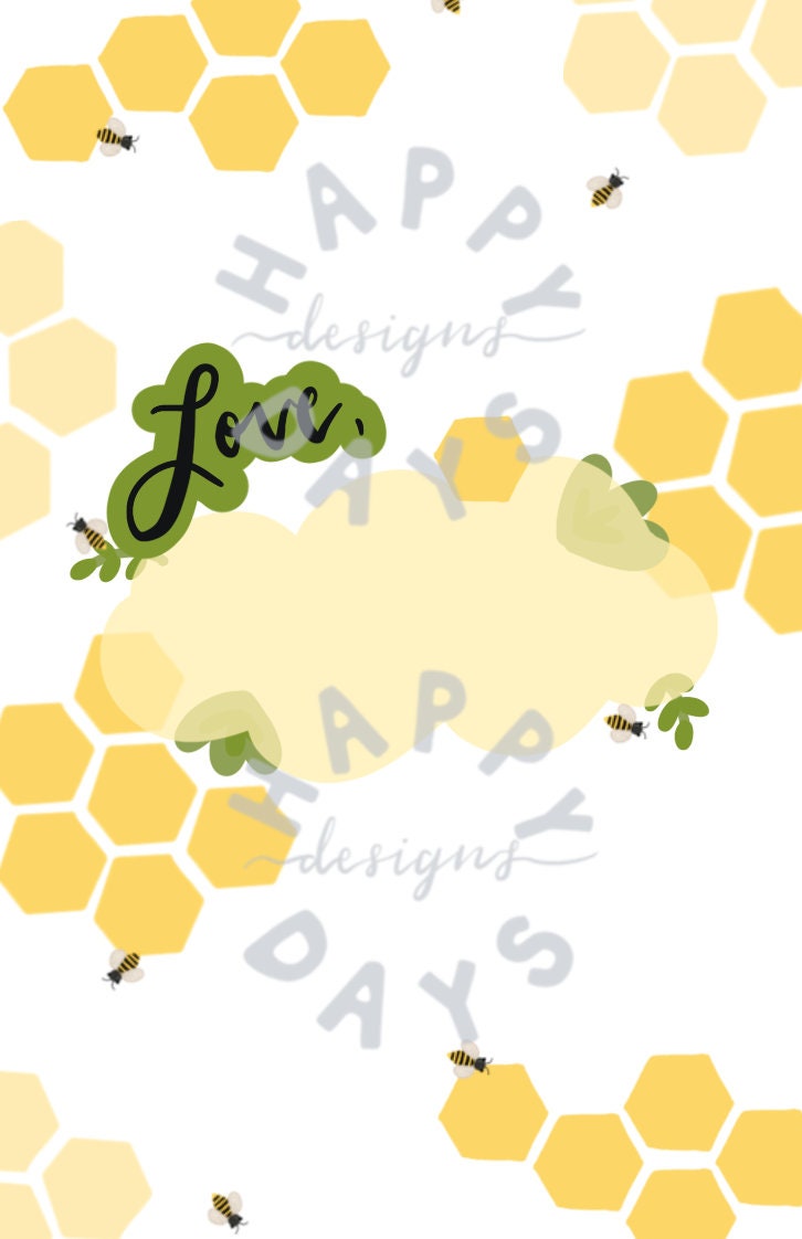 Cute Bee Care Package Labels/care Package Flaps/gift Box Decor/long ...
