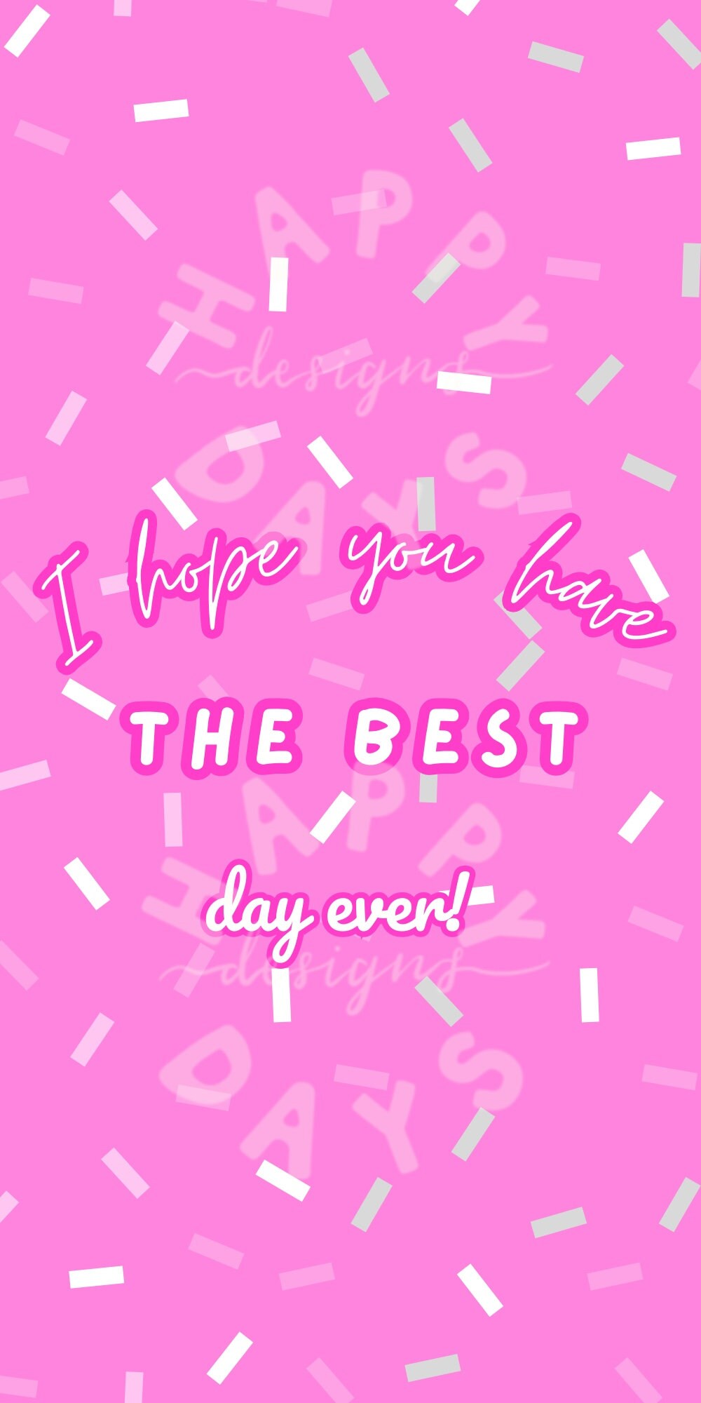 Pink Happy Birthday Care Package Labels/care Package Flaps/gift Box ...