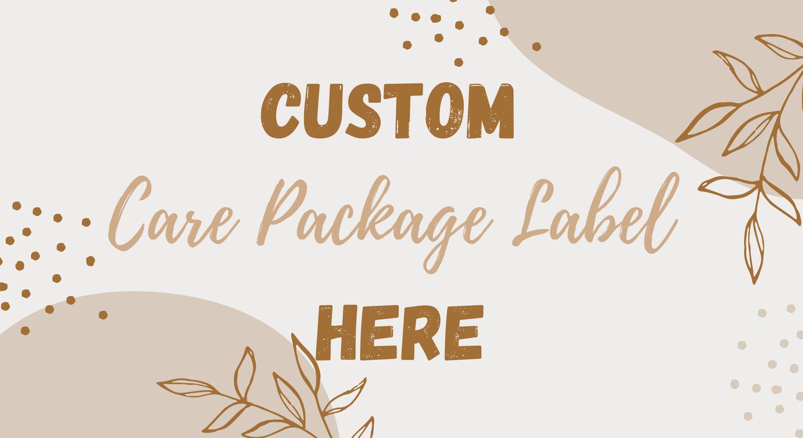 CUSTOM Care Package Label Sticker Kit/care Package Flaps/gift Box Decor ...