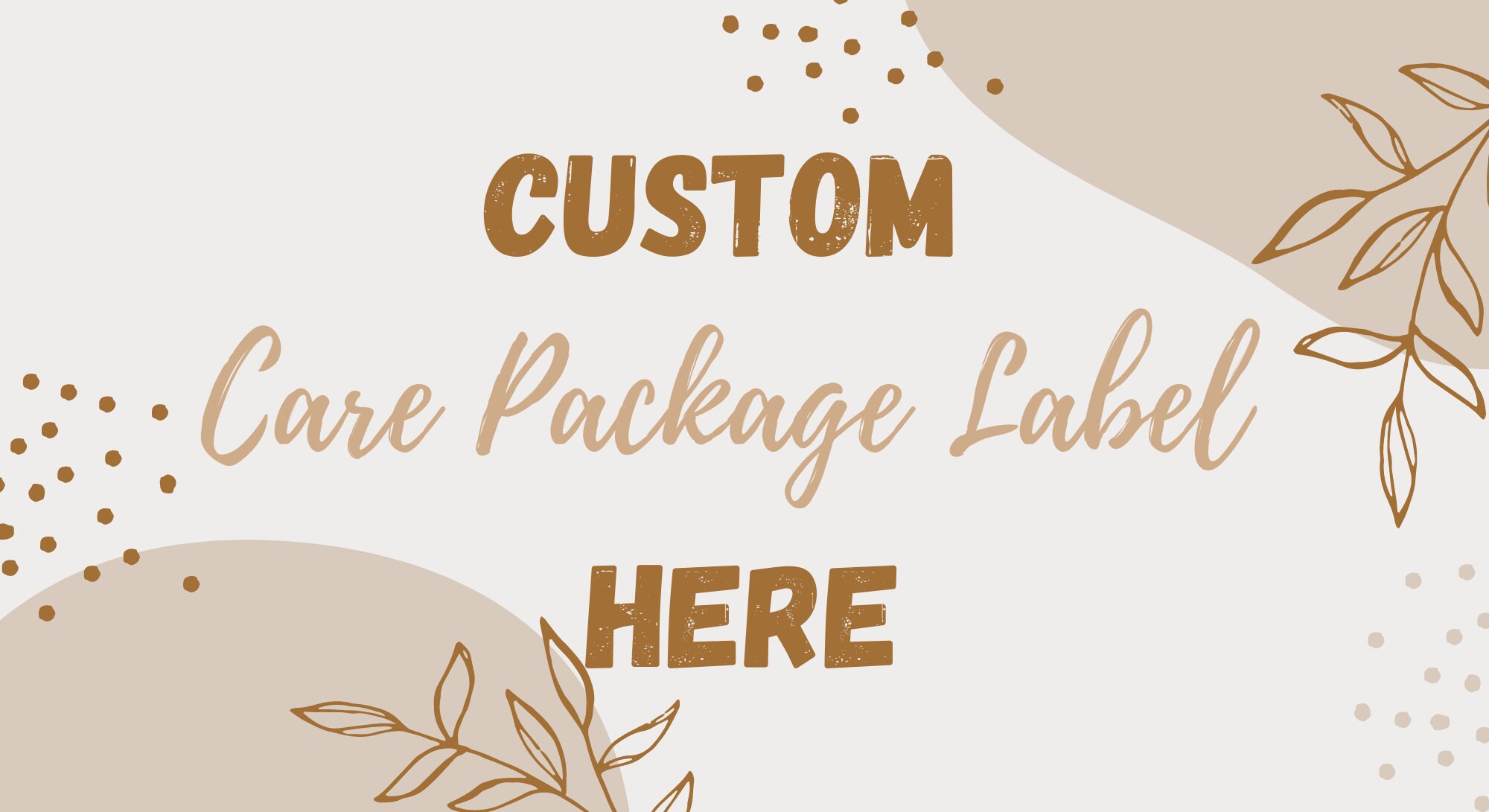CUSTOM Care Package Label Sticker Kit/care Package Flaps/gift Box Decor ...