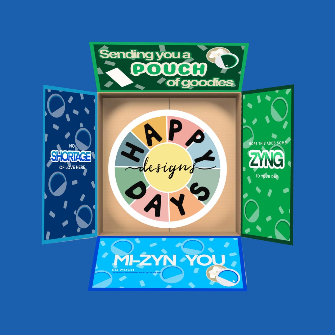 Zyn Care Package Labels & Decor/long Distance Gift/deployment Care Pack ...