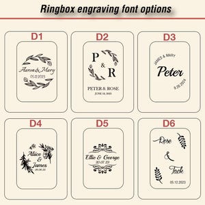 Custom Wedding Ring Box, Triple Flip Wood Ring Box, 3 Slots Ring Box, Engagement Ring Box, Ring ...