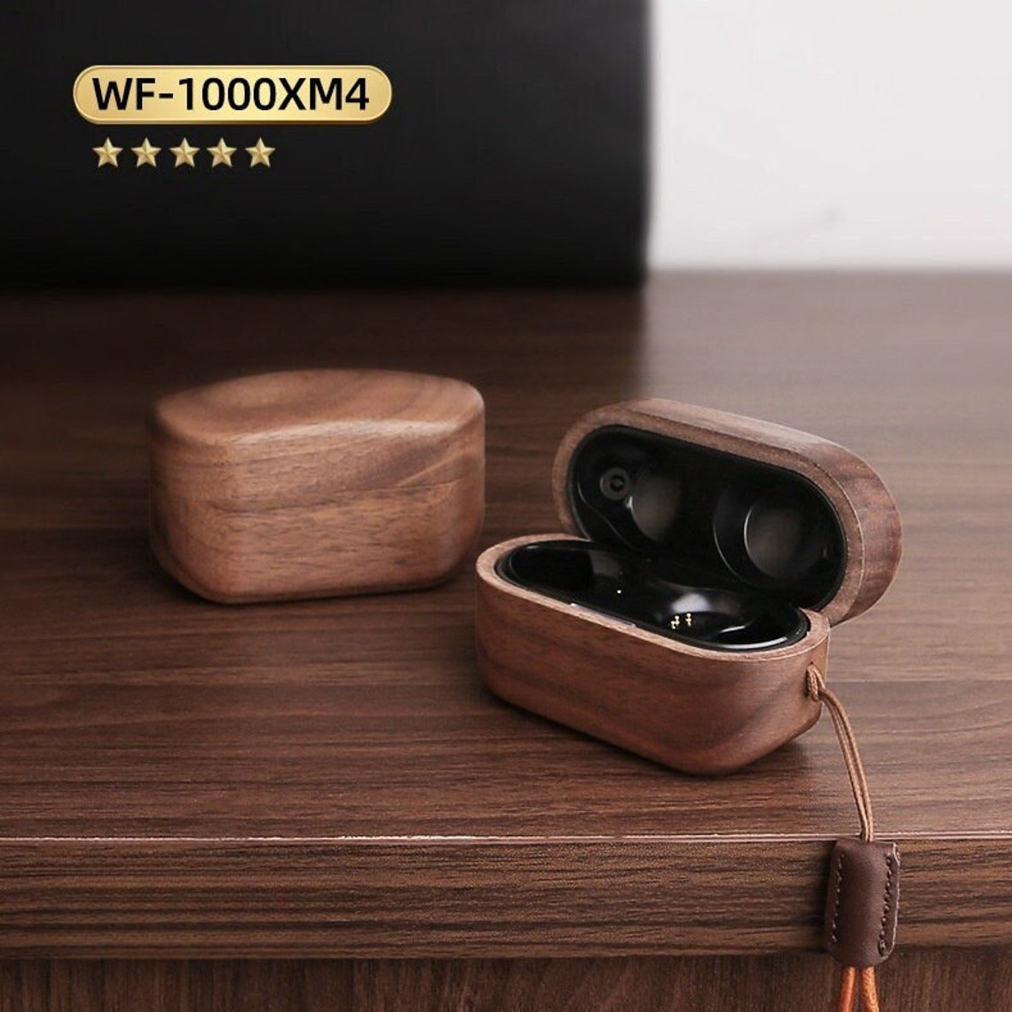 Custom Sony Wood Headphone Case for Wf-1000xm5xm4, Earpods Cover With ...