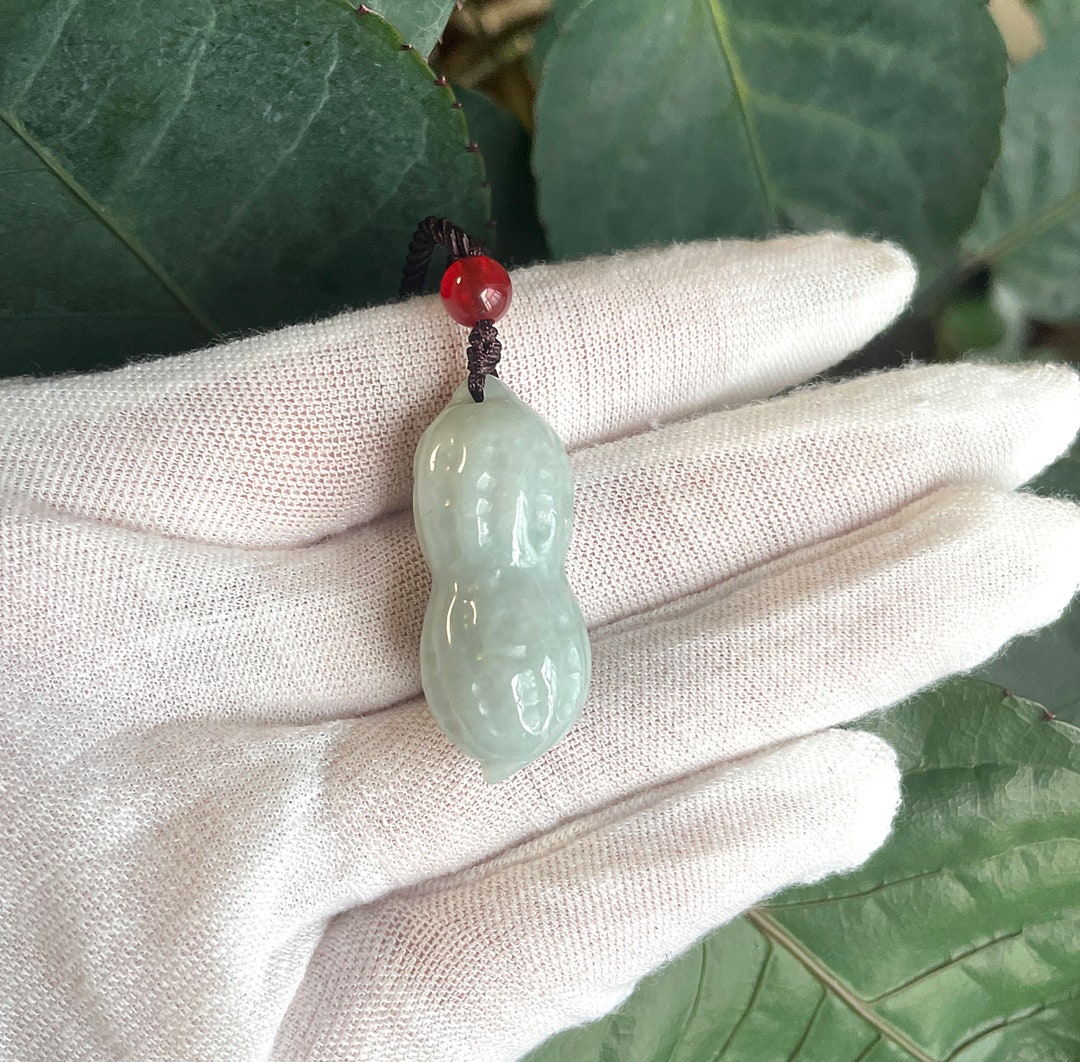 Genuine Jade Pendant Grade A, Natural Green Jade Blessing Pendant ...