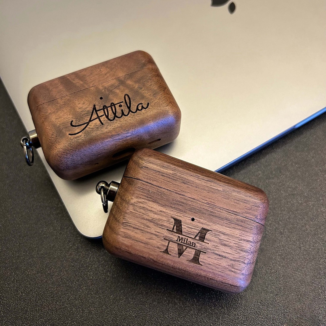 Custom Wood Airpods 1/2/3 Pro 1/2 Case, Wooden Protective Cover for ...