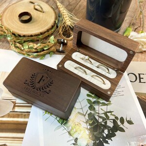 Personalized Wedding Ring Box , Engraved Ring Box for Engagement ...