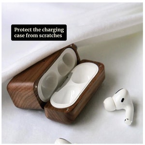 Custom Wood Airpods 1/2/3 Pro 1/2 Case, Wooden Protective Cover for ...