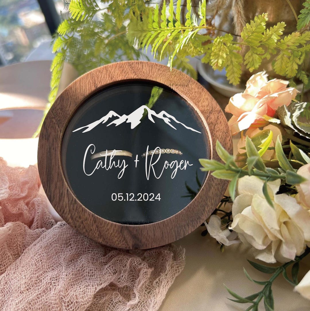 Personalized Super Big Size Ring Box for Big Rings, Custom Wedding Ring ...