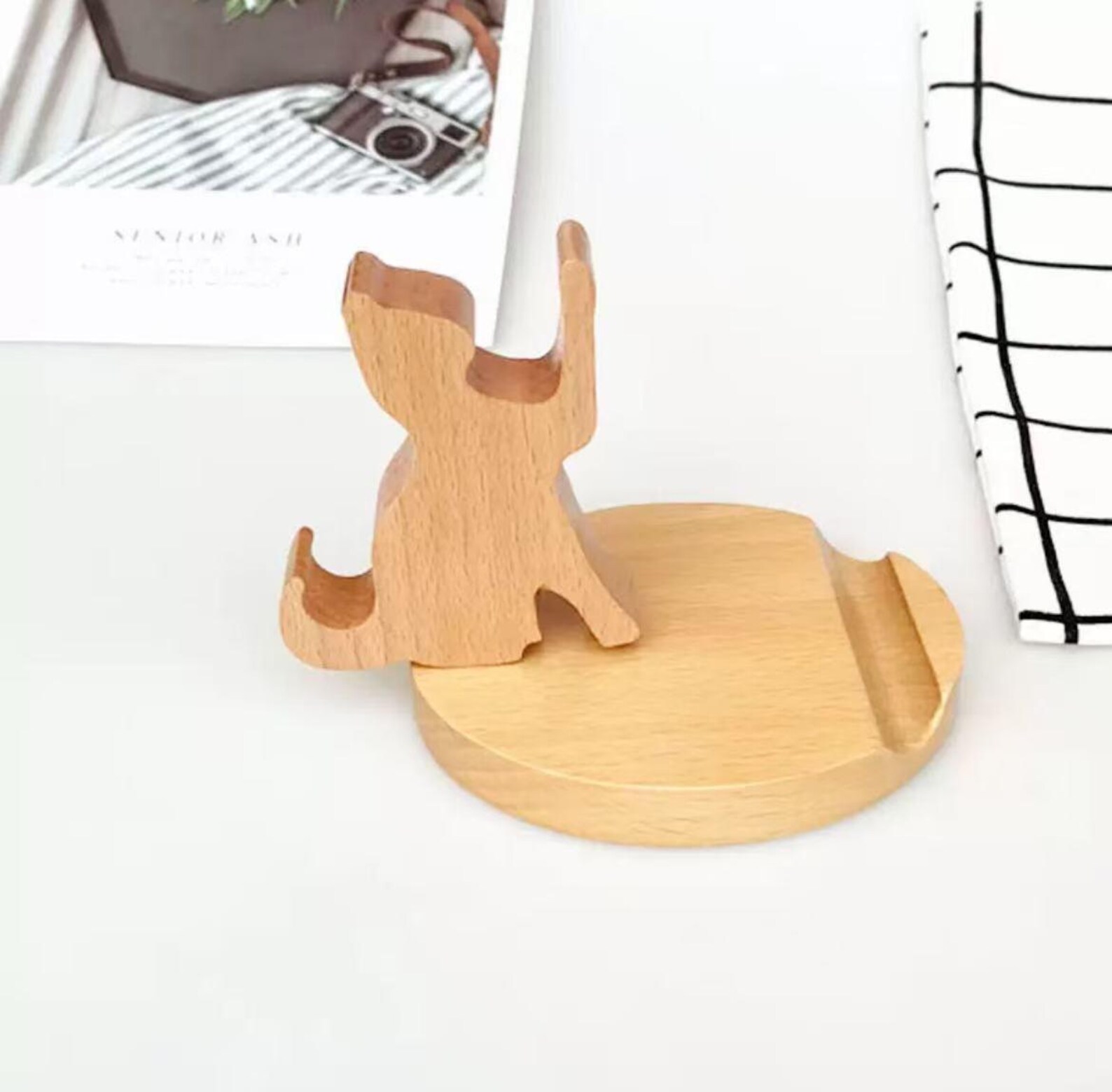 Personalized Wood Cell Phone Tablet Stand, Custom Engraved Animal Cell ...