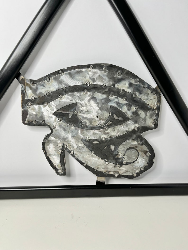 Egyptian Eye of Horus Metal Art, Handmade, Welded Metal, One of a Kind ...